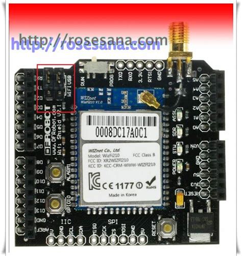 2r Hardware And Electronics Wifi Shield For Arduino