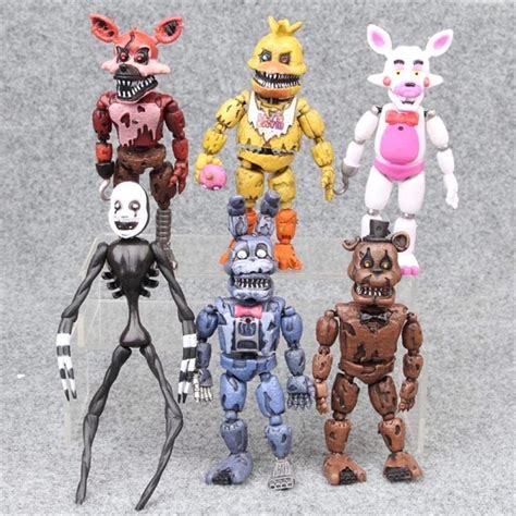 Eretoy 6 Fnaf Action Figures 6pcs Withered Freddy Five Nights At