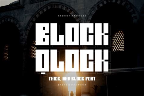 Block Qlock Font Block Qlock Font