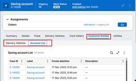 Full Case View Displaying Complex Information On Case Tabs Support