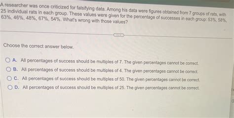 [solved] A Researcher Was Once Criticized For Falsifying Data Among