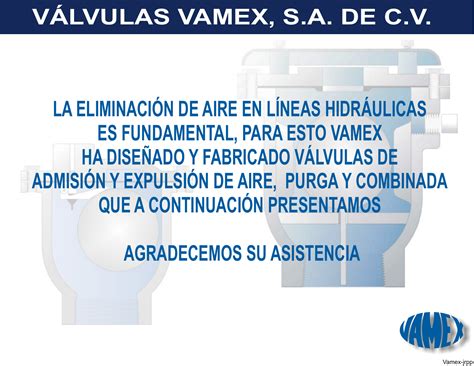 VALVULAS DE ADMISIÓN Y EXPULSIÓN DE AIRE 2