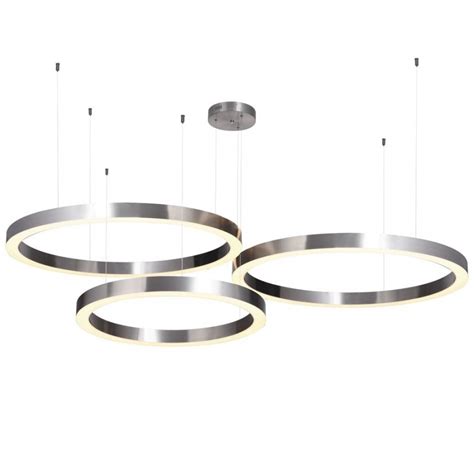 Lampa wisząca circle 60 80 80 led nikiel na 1 podsufitce ST 8848 60 80