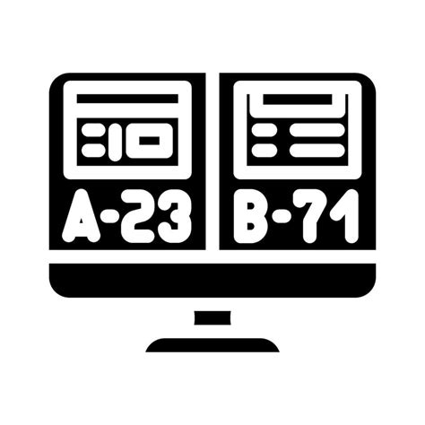 Ab Testing Ux Ui Design Glyph Icon Vector Illustration 41500610 Vector Art At Vecteezy