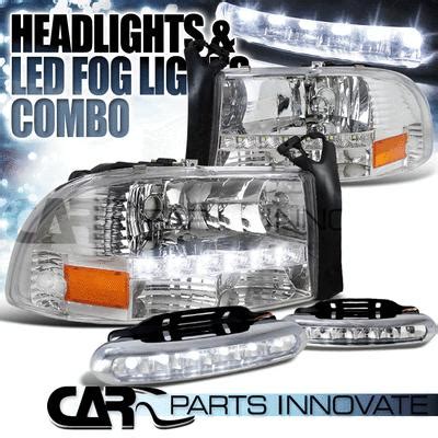 Purchase 97 04 DODGE DAKOTA DURANGO CRYSTAL CLEAR SMD LED HEADLIGHTS