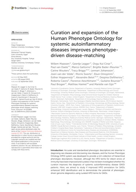 Pdf Curation And Expansion Of The Human Phenotype Ontology For