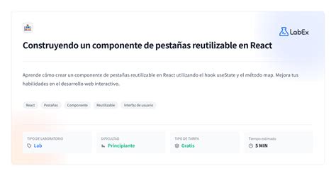componente de pestañas de react interfaz de usuario reutilizable