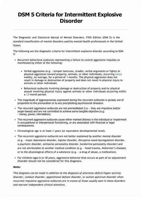 Dsm 5 Criteria For Persistent Depressive Disorder And Example Free Pdf