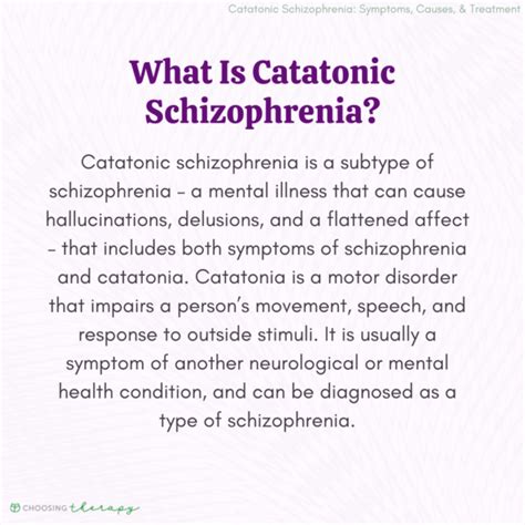 What Is Catatonic Schizophrenia