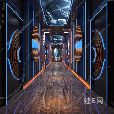 现代ktv过道模型su模型下载 Id108349667 建e网su模型