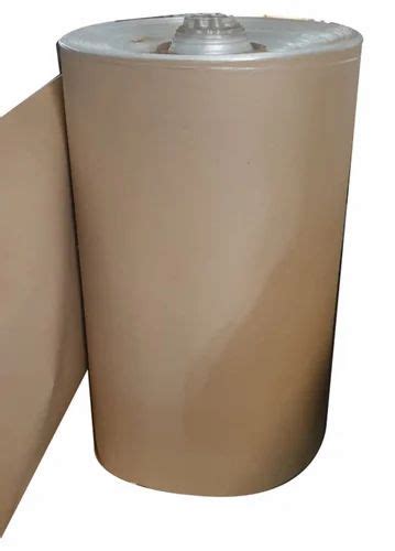 Wood Pulp Brown Poly Coated Kraft Paper Roll For Raw Material