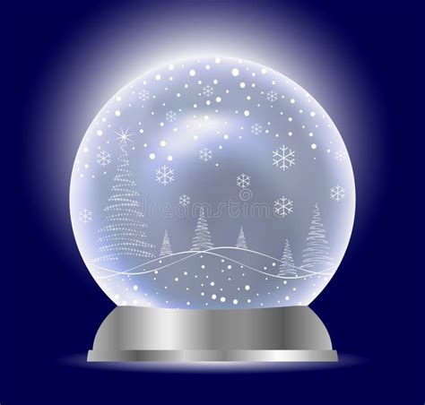 Globo Da Neve Do Vetor Do Natal Ilustração Do Vetor Ilustração De
