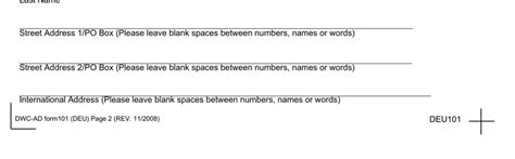 Dwc Ad Form 101 ≡ Fill Out Printable Pdf Forms Online
