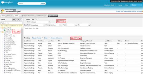 How To Use The Report Builder In Salesforce Classic