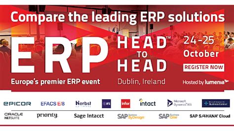 Leading ERP Systems Comparison Event Returns To Dublin TechCentral Ie