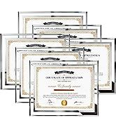Amazon Hoikwo 18 Packs 8 5x11 Black Multi Picture Frames Set Certificate Frames For