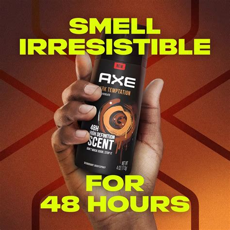 Buy Axe Mens Dual Action Deodorant Body Spray Dark Temptation Dark Chocolate Scent 4 Oz From