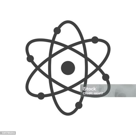 흰색 배경에서 격리된 원자 아이콘 벡터입니다 과학 기호 0명에 대한 스톡 벡터 아트 및 기타 이미지 0명 3차원 형태 건축물 Istock