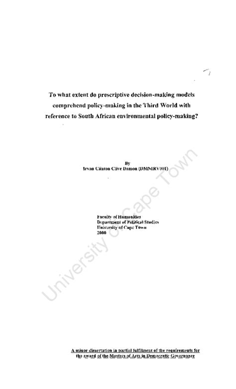 Pdf To What Extent Do Prescriptive Decision Making Models Comprehend