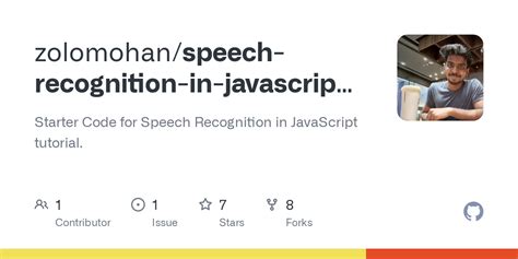 Github Zolomohanspeech Recognition In Javascript Starter Starter
