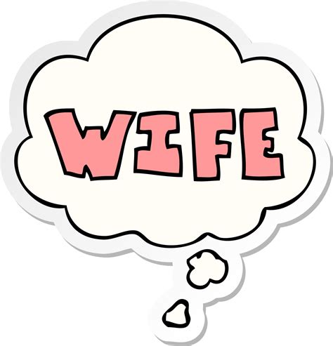 Cartoon Word And Thought Bubble As A Printed Sticker Vector Art At Vecteezy