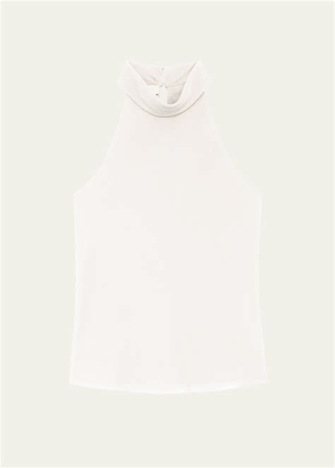 Theory Rolled Neck Halter Top Bergdorf Goodman