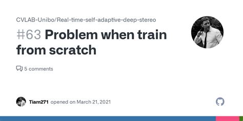 Problem When Train From Scratch Issue 63 CVLAB Unibo Real Time