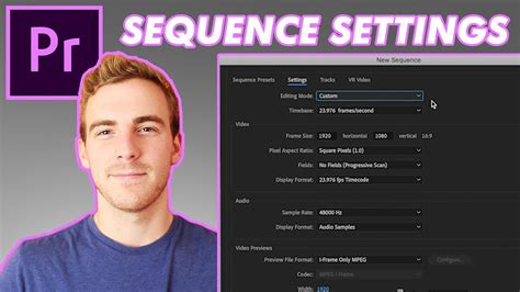 Adobe Premiere Pro Tutorial Sequence Settings And Export Settings Youtube