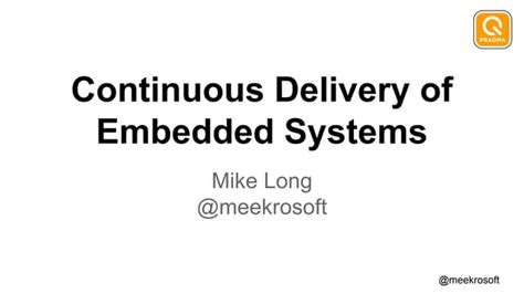 continuous delivery of embedded systems embedded meetup ppt