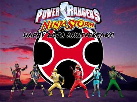 Power Rangers Ninja Storm 20th Anniversary By 22tjones On Deviantart