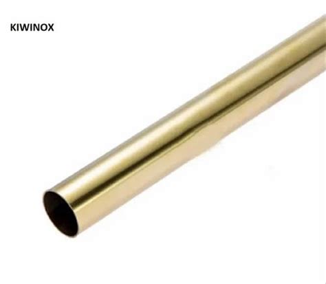 25 50 Mm Stainless Steel Gold Pvd Pipe 6 Meter Thickness 05 55 Mm