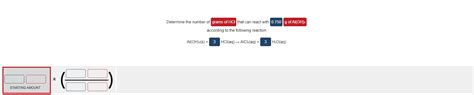 Solved Determine The Number Of Grams Of Hcl That Can React Chegg