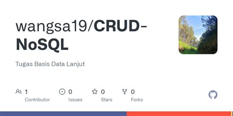Github Wangsa19crud Nosql Tugas Basis Data Lanjut