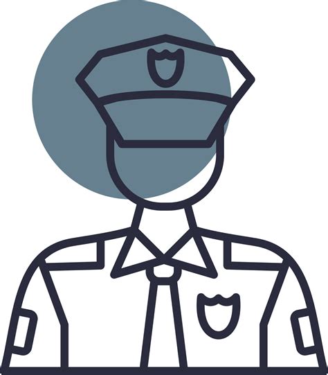 Policeman Creative Icon Design 15401302 Vector Art At Vecteezy