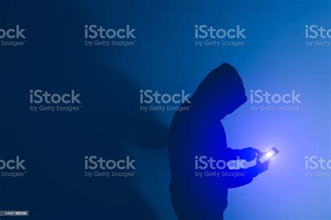 Man In Hoodie Is Hacking Personal Data Information Security Protection