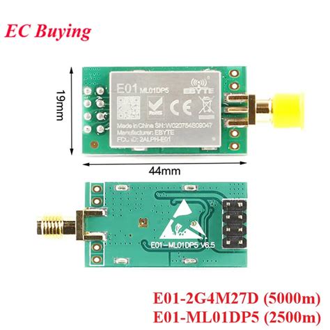 Nrf24l01 E01 Ml01dp5 E01 2g4m27d 2 4g Nrf24l01p Pa Lna Long Range 2500m