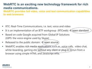 WebRTC An Introduction PPT
