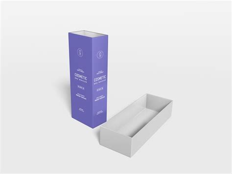 Premium Psd Rectangular Paper Product Box Packaging Mockup