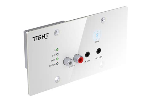 Tight Av Bluetooth Dante Wall Interface White