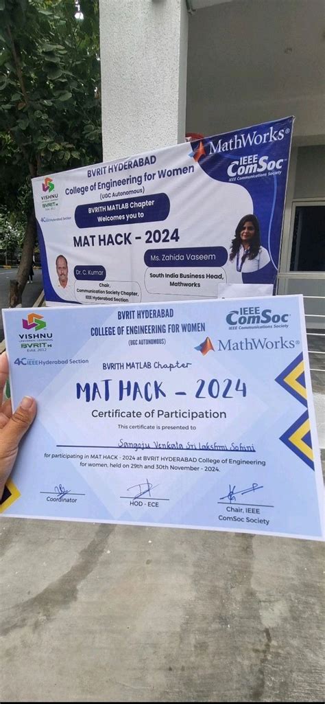 sohini sangoju on linkedin hackathon matlab superresolution bvrith