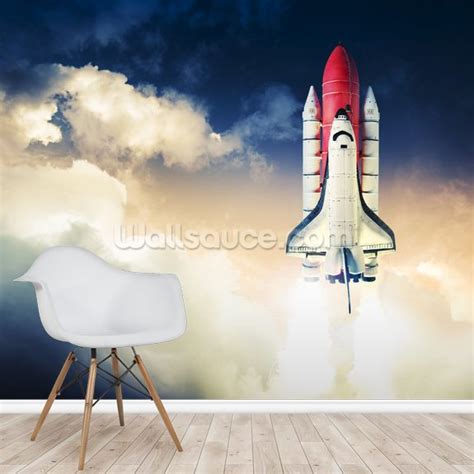 Space Shuttle Clouds Wallpaper