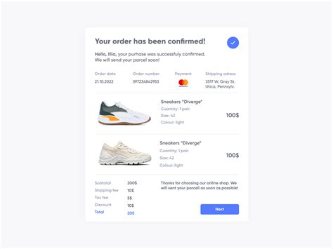 Order Summary Template By Illia Sinel On Dribbble