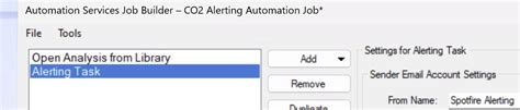 spotfire automation job for an alert fails spotfire spotfire community