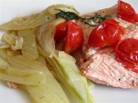 Baked Salmon With Fennel And Tomatoes Lucie Loves Food