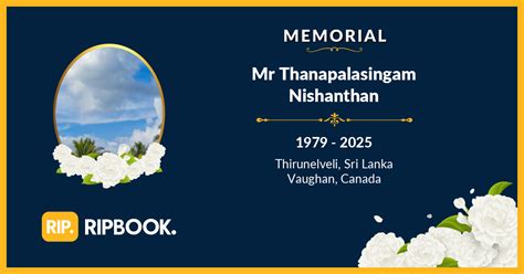 Mr Thanapalasingam Nishanthan Ripbook