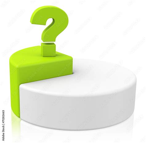 Pie Chart Diagram And Question Mark Stock Illustration Adobe Stock