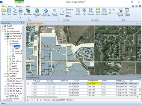 Spatial Manager Desktop Data Management