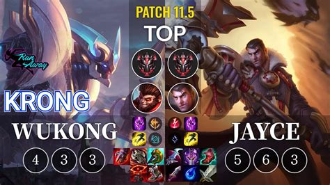 RNW KronG Wukong Vs Jayce Top KR Patch 11 5 YouTube