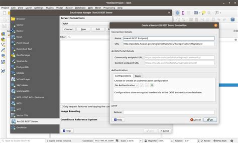 Qgis Adding An Arcserver Rest Service North River Geographic Systems Inc