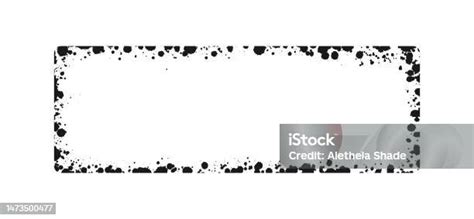 직사각형 그런 지 잉크 스플래터 프레임입니다 스프레이 낙서 스텐실 테두리 템플릿입니다 물이 튀는에 대한 스톡 벡터 아트 및 기타 이미지 물이 튀는 프레임 더러운